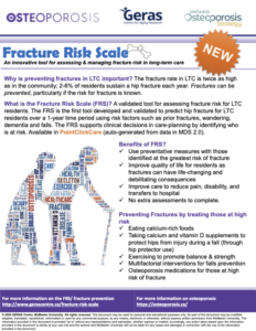 Fracture Risk Scale (FRS) | Guidelines | Geras Centre for Aging Research